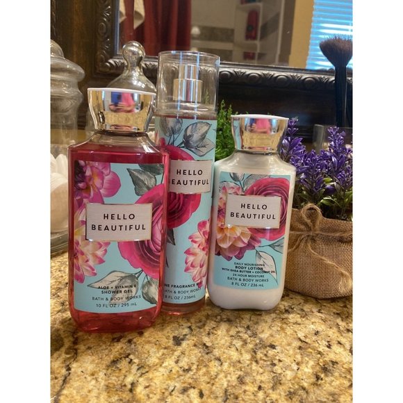 Bath & Body Works | Bath & Body | Bath Body Works Hello Beautiful 3 Pc Set | Poshmark
